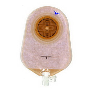 Coloplast Inc Assura 1-Piece Non-Convex Extra-Extended Wear Urostomy Pouch Cut-to-Fit 3/8" - 2-1 ...