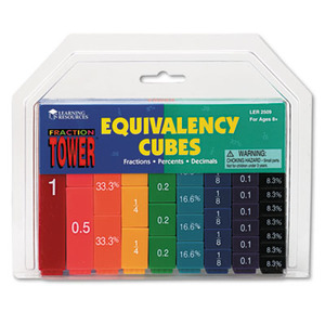Learning Resources Fraction Tower Activity Set - LRNLER2509 - Shoplet.com