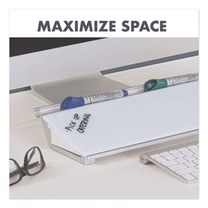 Quartet Glass Dry Erase Desktop Computer Pad - QRTGDP186 - Shoplet.com