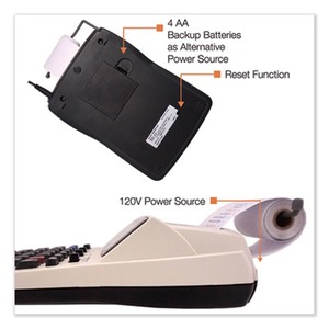 Victor 1208-2 Two-Color Compact Printing Calculator - VCT12082 ...