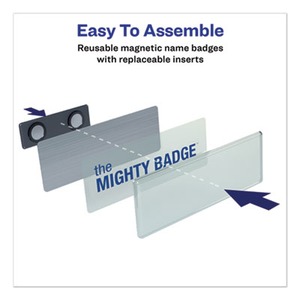 Avery The Mighty Badge Name Badge Inserts - AVE71210 - Shoplet.com