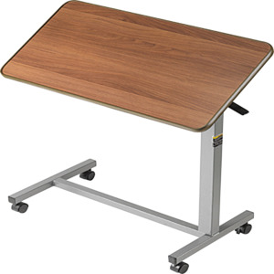 Invacare Tilt-Top Overbed Table, 30 x 15 x 3/4, 25-3/4 to 39 Inch ...