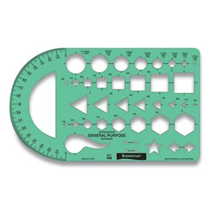 Staedtler Templates 40 Geometric Shapes - STD977102EA - Shoplet.com