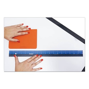 Victor Easy Read Stainless Steel Ruler - VCTEZ18SBL - Shoplet.com