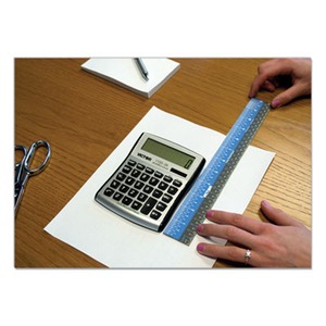Victor Easy Read Stainless Steel Ruler - VCTEZ12SBL - Shoplet.com