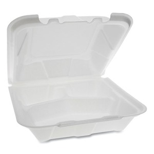 Pactiv Foam Hinged Lid Containers - PCTYTD199030000 - Shoplet.com