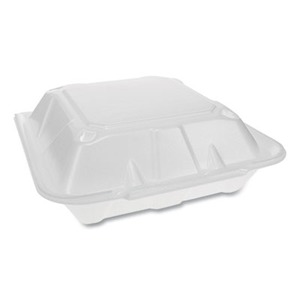 Pactiv Foam Hinged Lid Containers - PCTYTD19903ECON - Shoplet.com