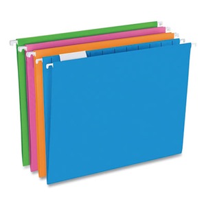 Pendaflex Glow Poly Hanging File Folders - PFX81673 - Shoplet.com