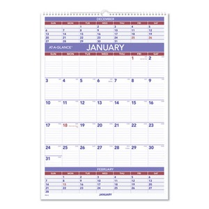 At-a-Glance Three-Month Wall Calendar - AAGPM628 - Shoplet.com