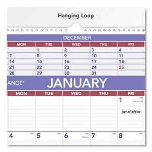 At-a-Glance Three-Month Wall Calendar - AAGPM628 - Shoplet.com