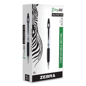 Zebra Z-Grip MAX Retractable Ballpoint Pen - ZEB22410 - Shoplet.com