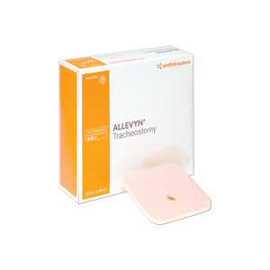 Smith & Nephew ALLEVYN Tracheostomy Non-Adhesive Apertured ...