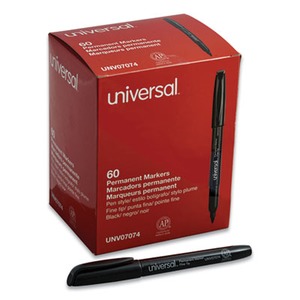 Universal Pen-Style Permanent Marker - UNV07074 - Shoplet.com