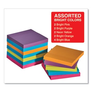 Universal Self-Stick Note Pads - UNV35610 - Shoplet.com