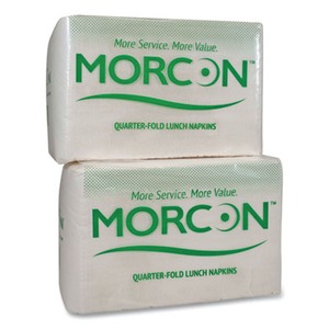 Morcon Tissue Morsoft 1/4 Fold Lunch Napkins - MOR1250 - Shoplet.com