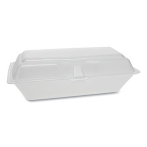 Pactiv Foam Hinged Lid Containers - PCT0TH10099Y000 - Shoplet.com