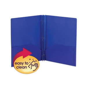 Smead Poly Two-Pocket Folder with Fasteners - SMD87726 - Shoplet.com