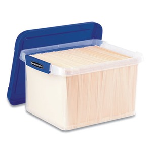 Bankers Box Heavy Duty Plastic File Storage - FEL0086202 - Shoplet.com