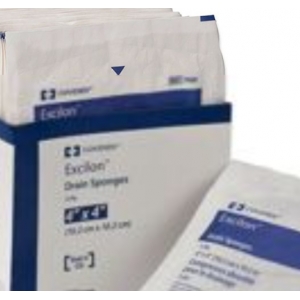 Excilon Sterile Wound Drain Sponge 4 x 4 Inch - 687086 - Shoplet.com