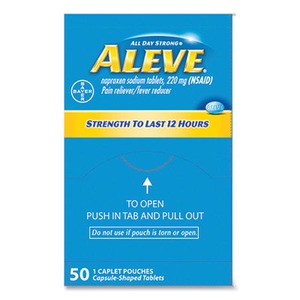 Aleve Pain Reliever Tablets - PFYBXAL50 - Shoplet.com