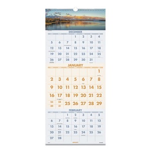At-a-Glance Scenic Three-Month Wall Calendar - AAGDMW50328 - Shoplet.com