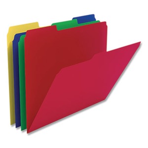 Tru Red Heavyweight Plastic File Folders - TUD439328 - Shoplet.com