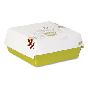 Dixie Paperboard Clamshell Sandwich Box - DXE4021PATH - Shoplet.com