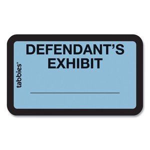 Tabbies Legal Exhibit Labels - TAB58093 - Shoplet.com