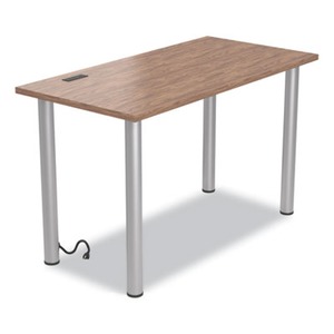 Union & Scale Essentials Writing Table-Desk with Integrated Power ...