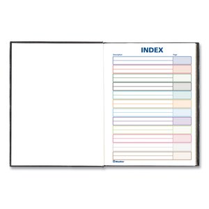Blueline Business Notebook with Self-Adhesive Labels - REDA9 - Shoplet.com
