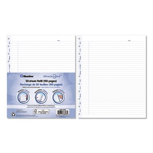 Blueline Ruled Paper Refill Sheets for all MiracleBind Notebooks and ...