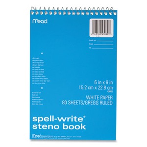 Mead Spell-Write Wirebound Steno Pad - MEA43082 - Shoplet.com