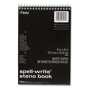 Mead Spell-Write Wirebound Steno Pad - MEA43082 - Shoplet.com