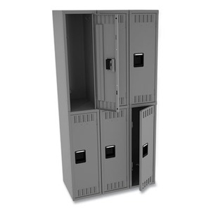 Tennsco Double Tier Locker - TNNDTS121836CMG Easy Ordering - Shoplet.com