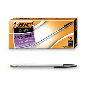 BIC Cristal Xtra Smooth Ballpoint Pen - BICMS11BK - Shoplet.com