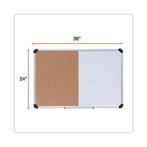 Universal Combination Dry Erase/Bulletin Board - UNV43743 - Shoplet.com