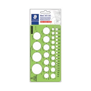 Staedtler Templates 39 Circles - STD977101EA - Shoplet.com