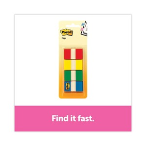 Post-it Page Flags in Portable Dispenser - MMM680RYGB2 - Shoplet.com