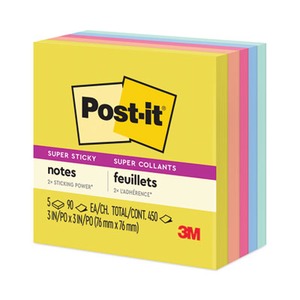 Post-it Note Pads in Summer Joy Collection Colors - MMM6545SSJOY ...