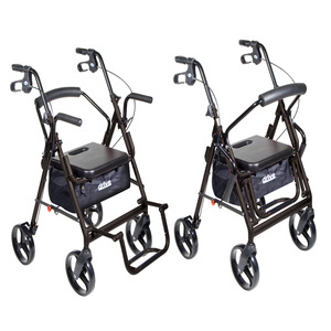 Drive Devilbiss Healthcare Duet Dual Function Transport Wheelchair ...