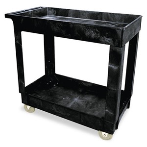 Rubbermaid Service/Utility Cart - RCP9T6600BLA - Shoplet.com