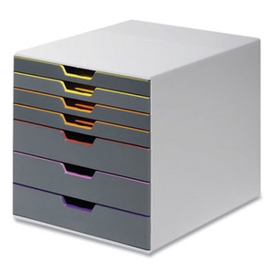 Durable VARICOLOR Stackable Plastic Drawer Box - DBL760727 - Shoplet.com