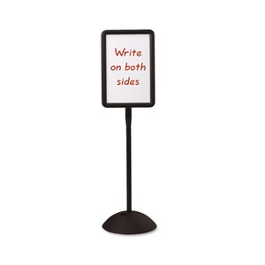 Safco WriteWay Two-Sided Dry Erase Standing Message Sign - SAF4117BL ...