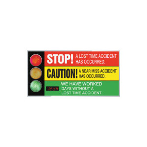 Accuform Signs Digi-Day Signal Electronic Safety Scoreboards - SCT327 ...