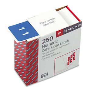 Smead Numerical End Tab File Folder Labels - SMD67421 - Shoplet.com