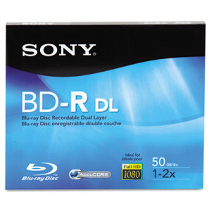 Sony BD-R Dual Layer Recordable Disc - SONBNR50R2H - Shoplet.com