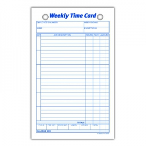Adams Weekly Time Card - ABF9616ABF - Shoplet.com