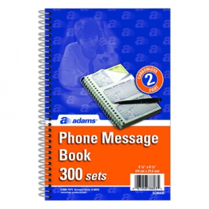 Adams While You Were Out Phone Message Book - ABFSC8603D - Shoplet.com