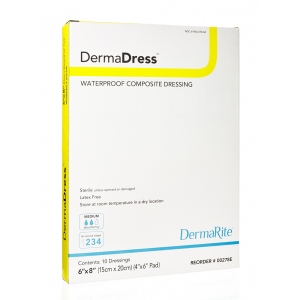 Dermarite DermaDress Waterproof Composite Dressing 4" x 4" - DM00276 ...