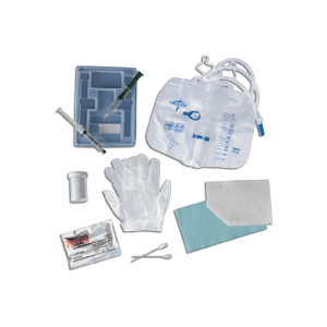 Medline Silicone-Elastomer Coated Closed System Foley Catheter Tray 18 ...